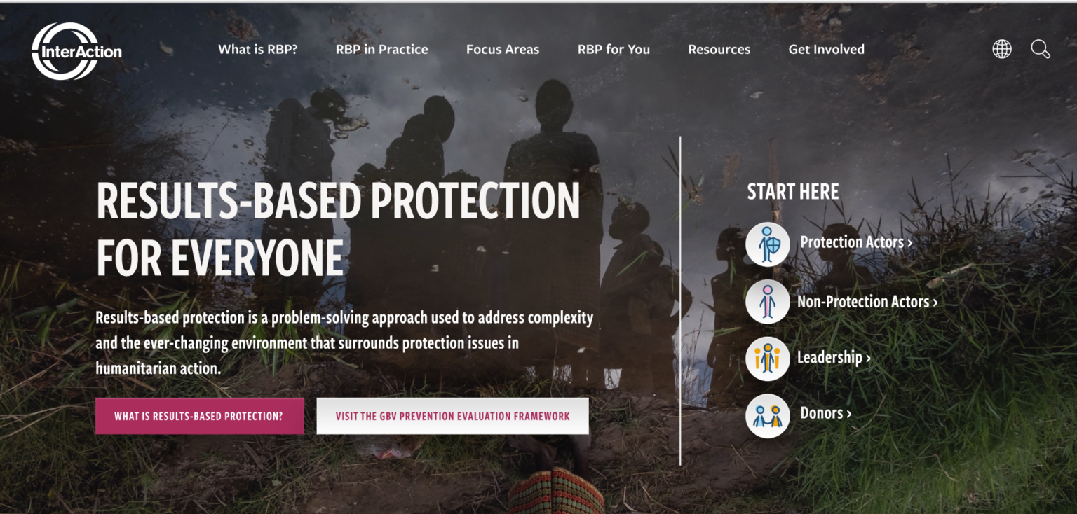 Announcing InterAction’s New Results-Based Protection Website - InterAction